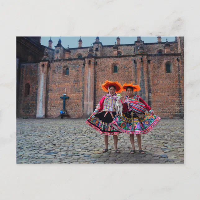 Women in Traditional Clothing, Cusco, Peru Postcard | Zazzle