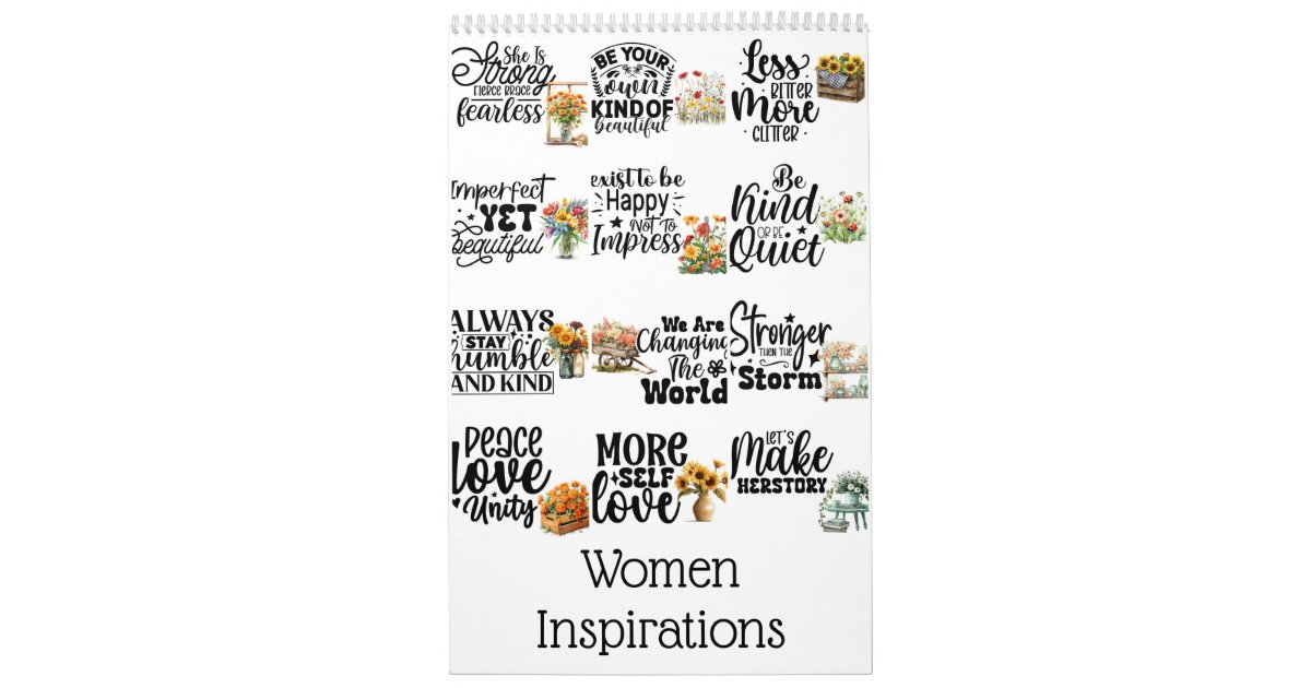 Women inspirations Calendar | Zazzle