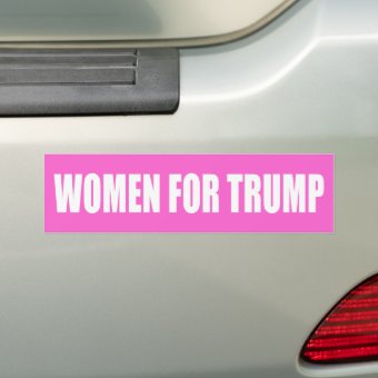 Women love Trump Women for Trump Bumper Sticker | Zazzle