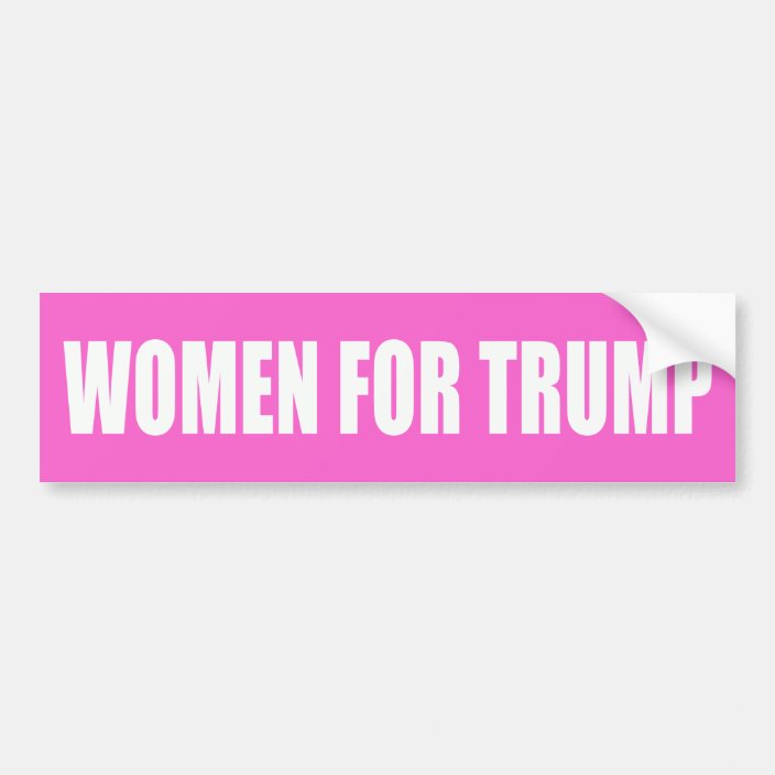 Women love Trump Women for Trump Bumper Sticker | Zazzle.com