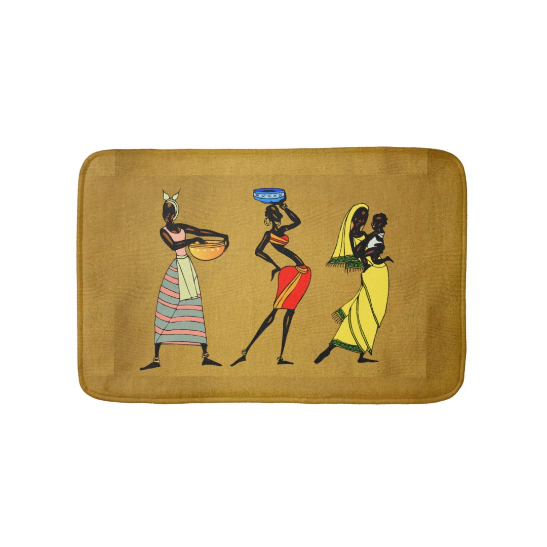 Women of Africa Bath Mat | Zazzle