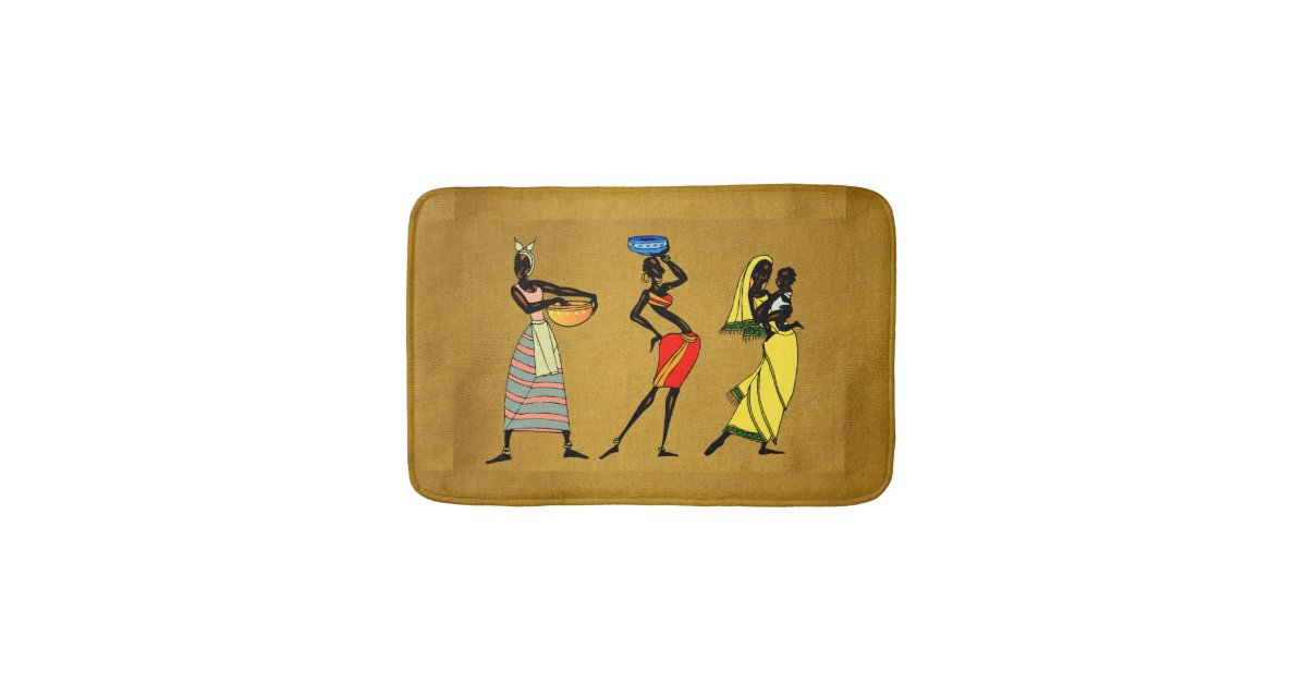 Women of Africa Bath Mat | Zazzle