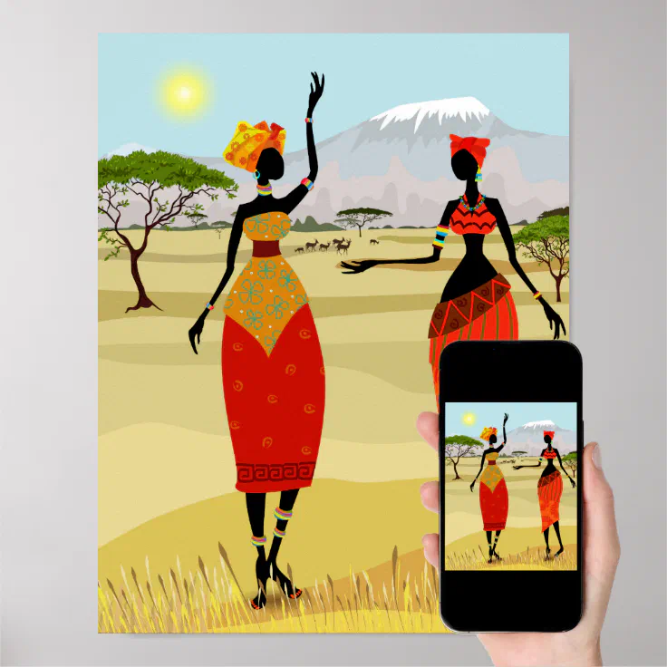 Women of Kenya animation Poster | Zazzle
