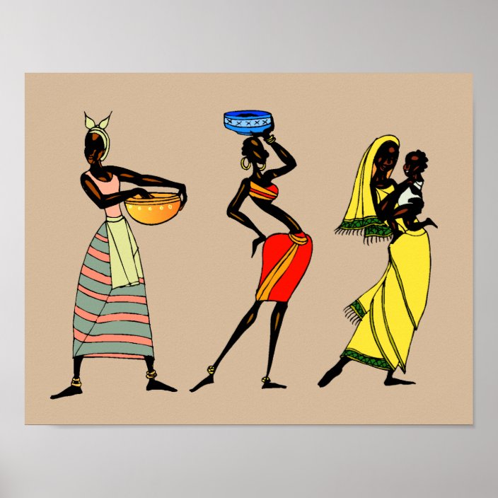 Women of Kenya animation Poster | Zazzle.com
