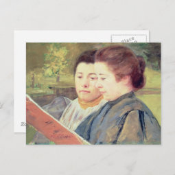 Women Reading Postcard | Zazzle