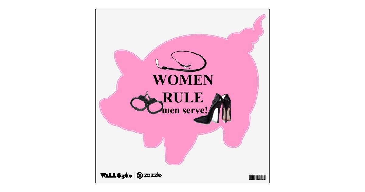 WOMEN RULE WALL STICKER | Zazzle
