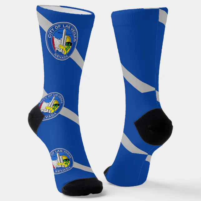 Women sustainable socks with flag of Las Vegas | Zazzle
