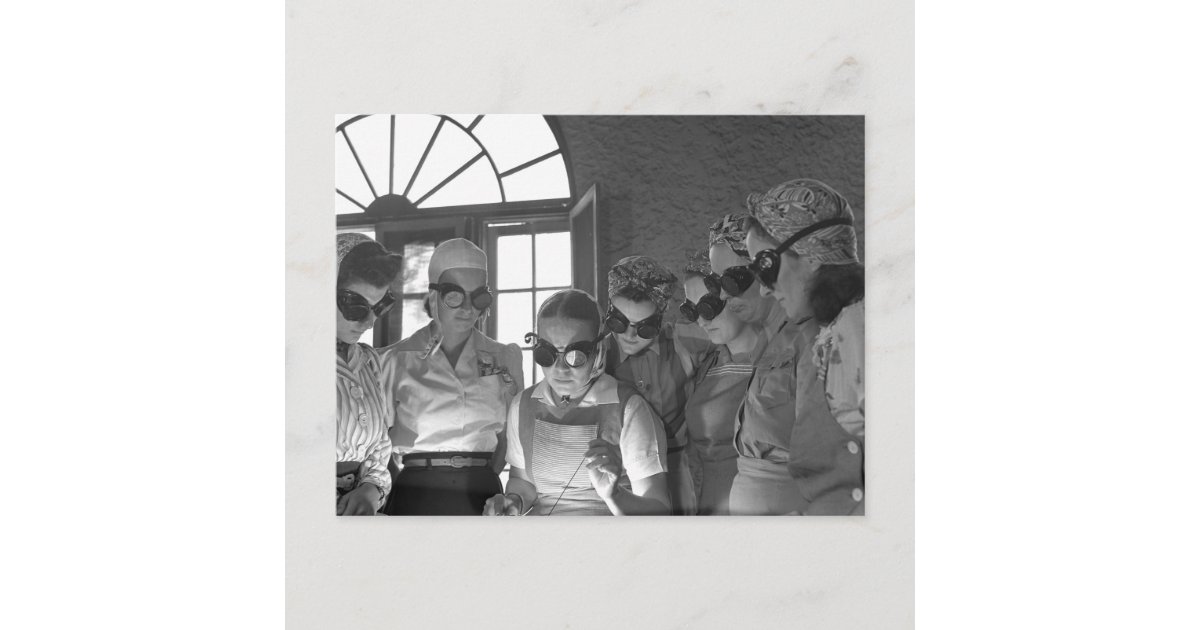 Women Welders in WWII, 1940s Postcard | Zazzle