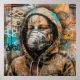 Women with Mask Graffiti Art Poster | Zazzle