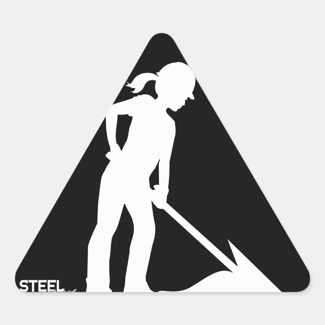 Women Working Construction Themed Sticker | Zazzle