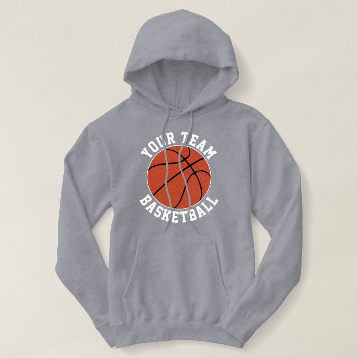 Womens Basketball Custom Team/Player/Jersey Number Hoodie | Zazzle