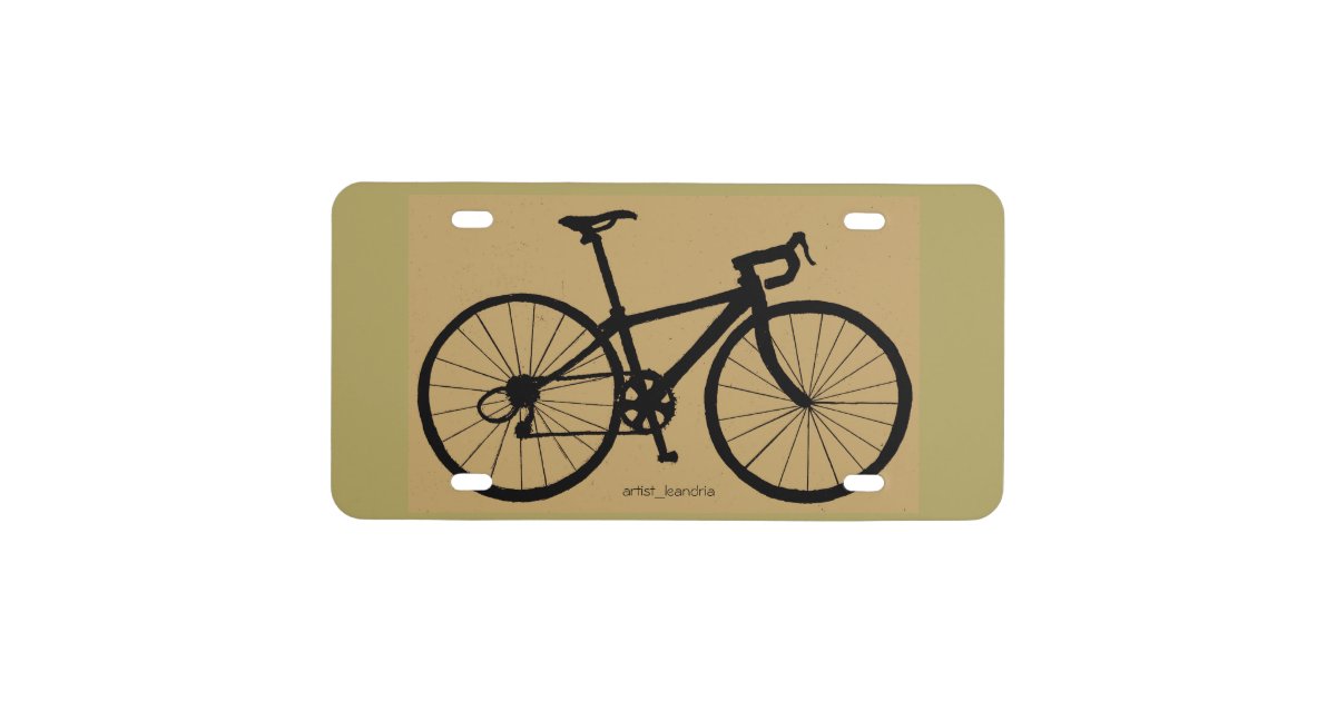 Women's Bicycle vanity plate | Zazzle