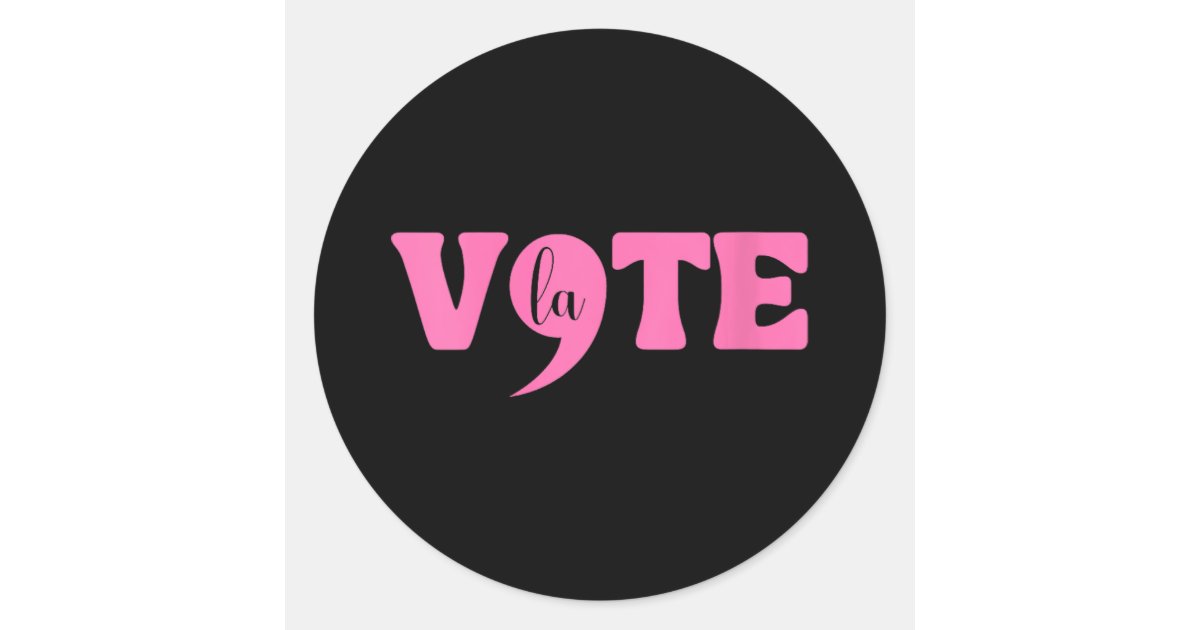 Womens Comma La Kamala Harris Punctuation La Elect Classic Round ...