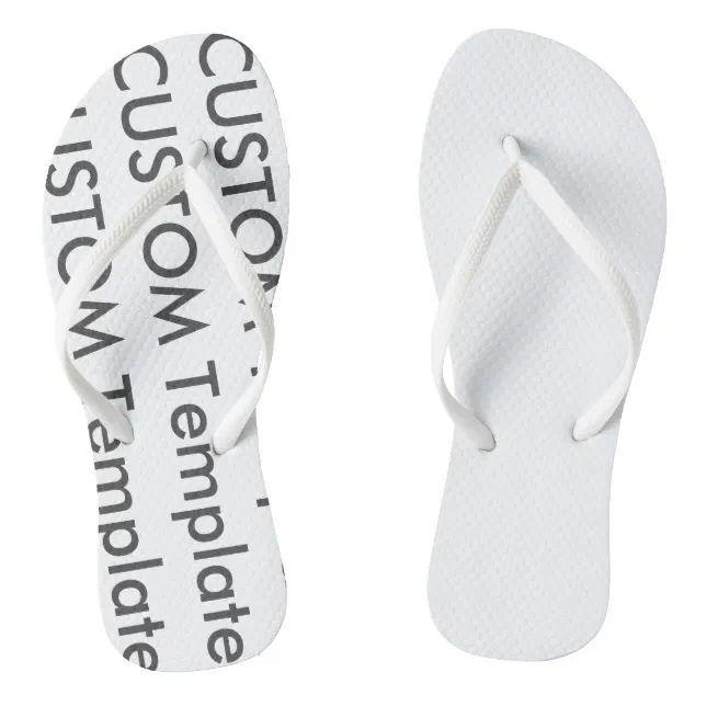 Women's Custom Flip Flops | Zazzle