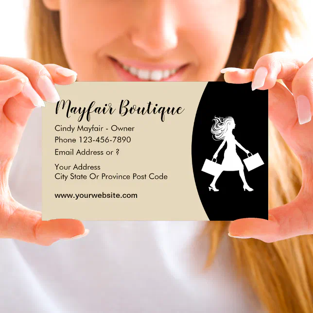 Womens Fashion Boutique Business Card | Zazzle