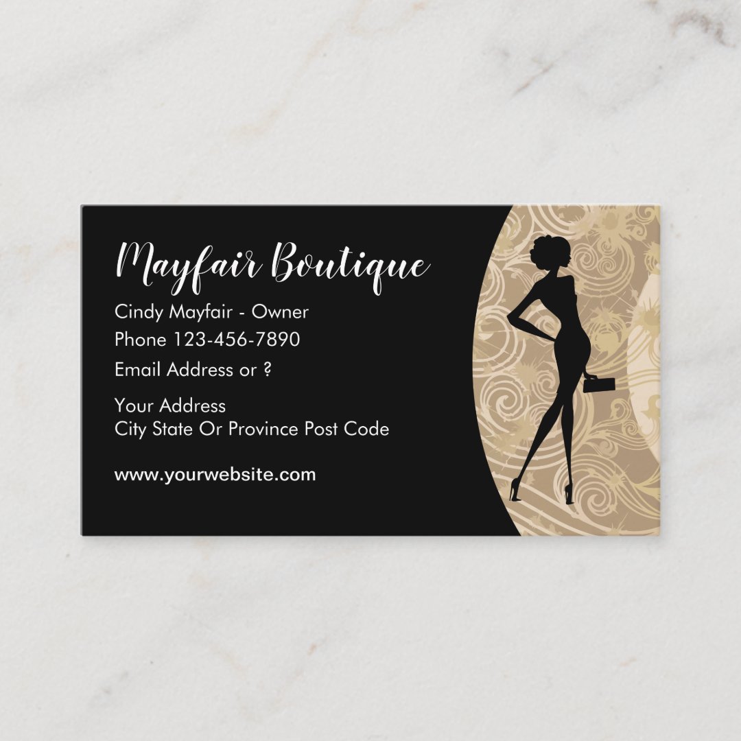 Women's Fashion Business Card | Zazzle
