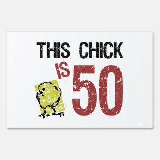 Funny 50th Birthday Yard Signs