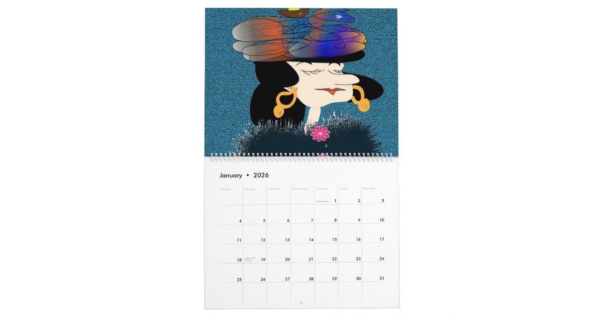 Women's funny calendar | Zazzle