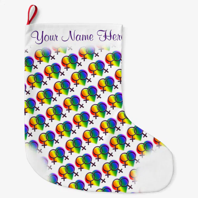 Women's Gay Pride Stocking Lesbian Love Stockings | Zazzle