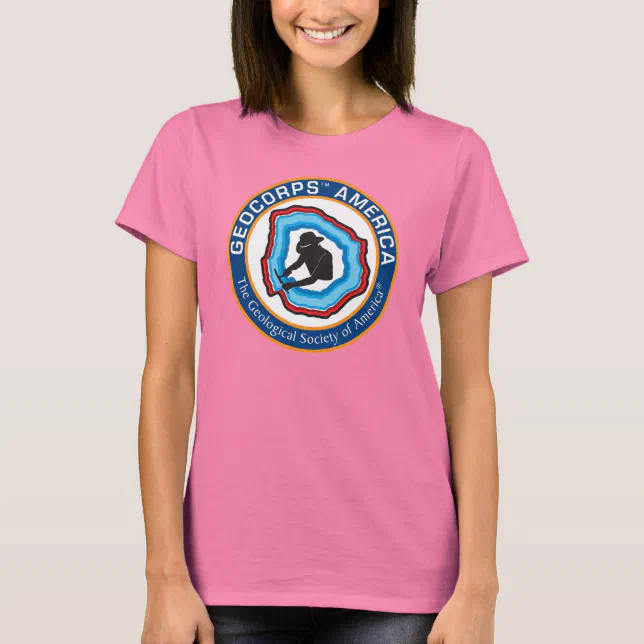Women's GeoCorps America Ringer T-Shirt | Zazzle