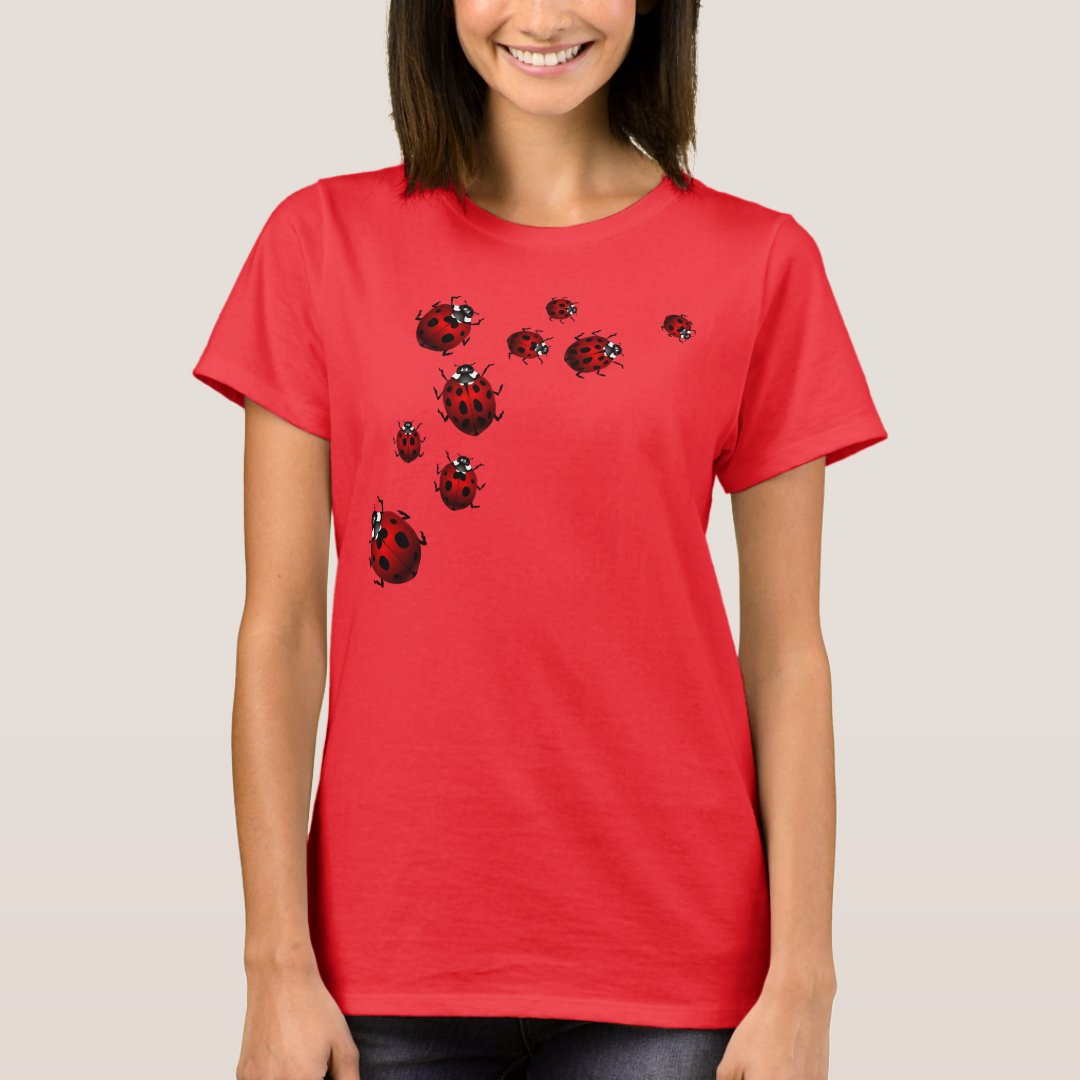 Women's Ladybug Shirt Lady's Ladybird Shirt Tee | Zazzle