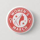 Universal Female symbol Solidarity hand Pinback Button | Zazzle.com