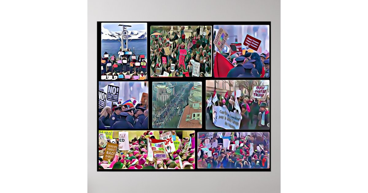 Women's March Poster Collage | Zazzle