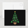 Women's Martial Arts - Girls Karate Christmas Tree Postcard | Zazzle