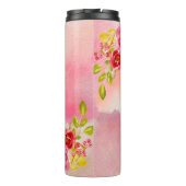Women's Proverbs Scripture Pink Floral Thermal Tumbler | Zazzle