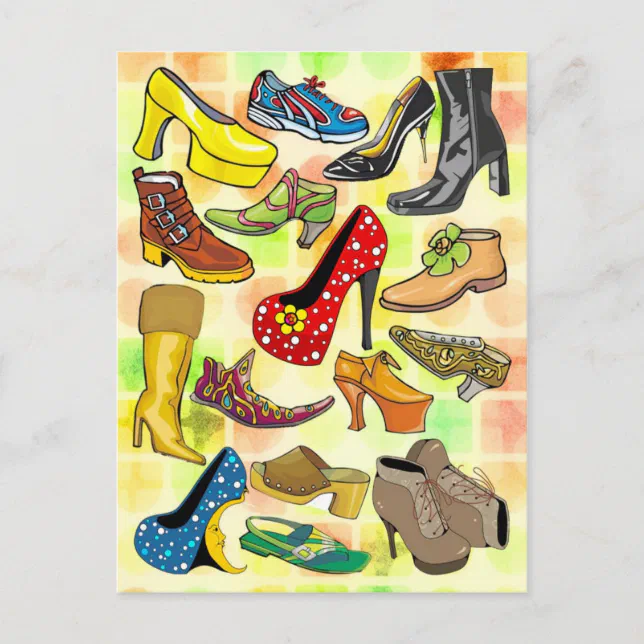Women's Shoes Postcard | Zazzle