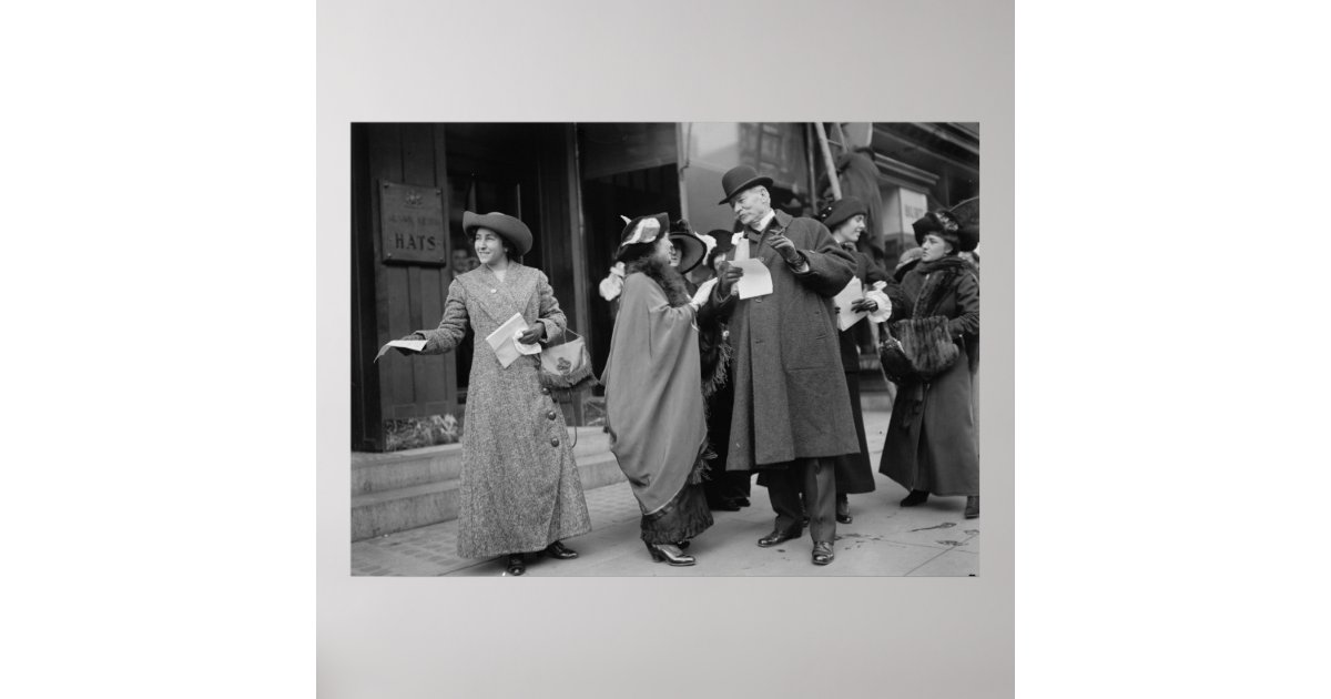 Women's Suffrage Handouts, 1913 Poster | Zazzle