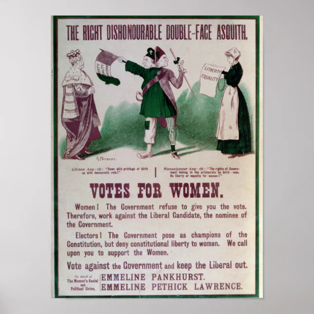 Women's Suffrage Poster | Zazzle