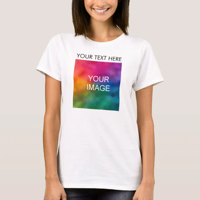 Womens Tees Custom Elegant Modern Trendy Template | Zazzle