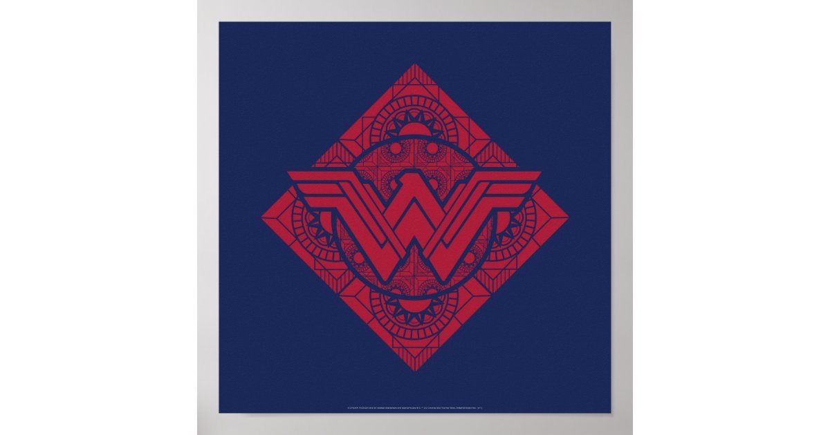 Wonder Woman Amazonian Symbol Poster | Zazzle