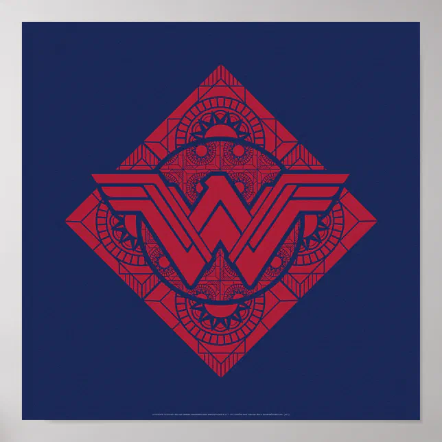 Wonder Woman Amazonian Symbol Poster | Zazzle
