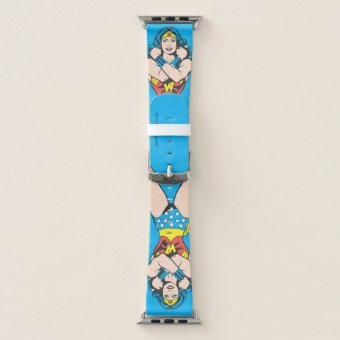 Wonder Woman Arms Crossed Apple Watch Band | Zazzle