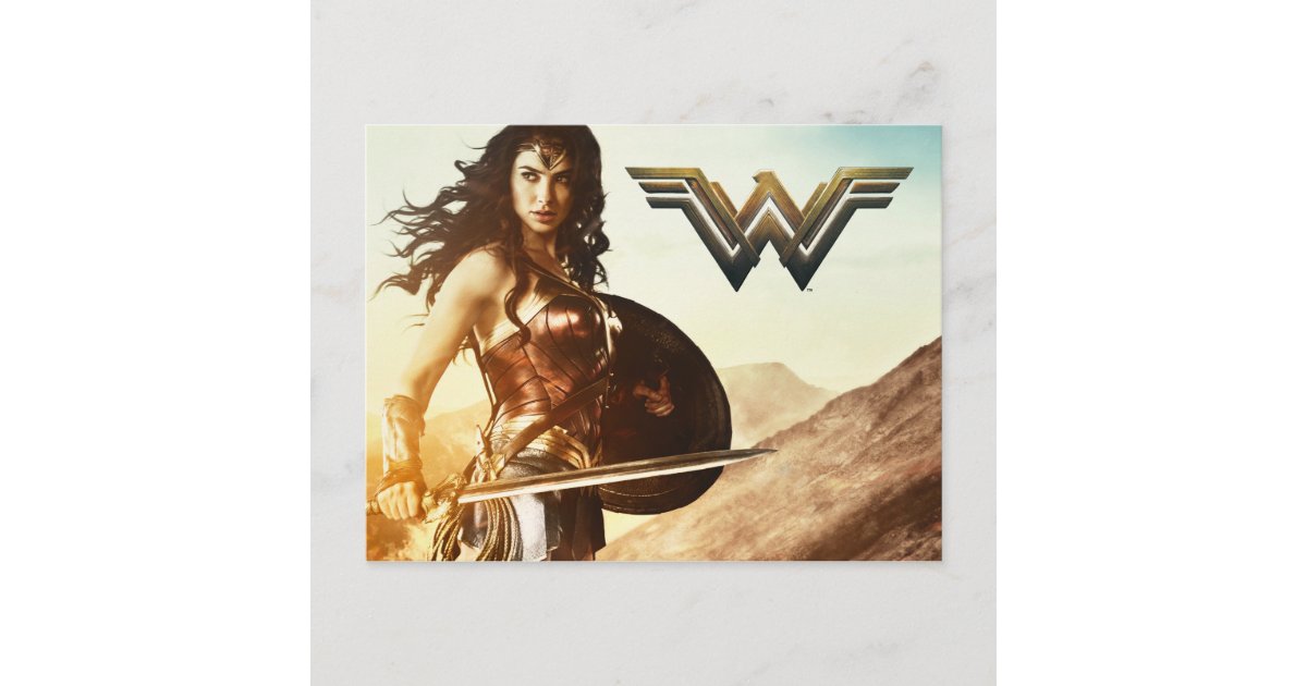 Wonder Woman At Sunset Postcard | Zazzle