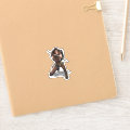 Wonder Woman Blocking With Bracelets Sticker | Zazzle