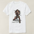 Wonder Woman Blocking With Bracelets T-Shirt | Zazzle