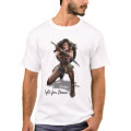 Wonder Woman Blocking With Bracelets T-Shirt | Zazzle