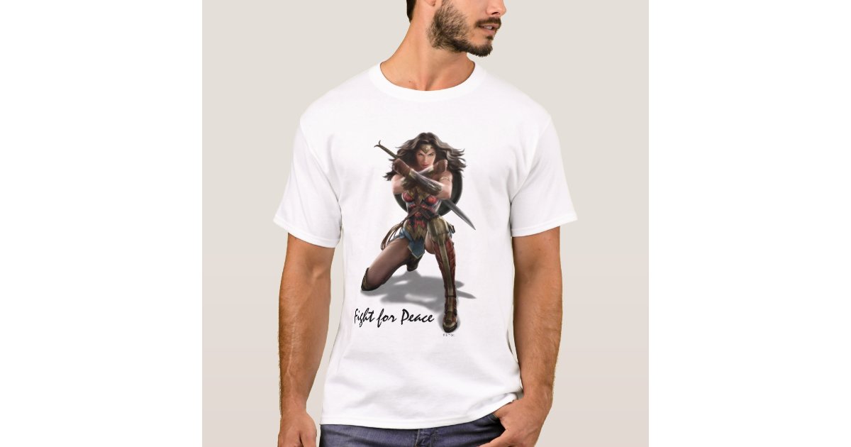 Wonder Woman Blocking With Bracelets T-Shirt | Zazzle