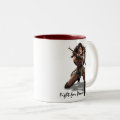 Wonder Woman Blocking With Bracelets Two-Tone Coffee Mug | Zazzle