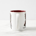 Wonder Woman Blocking With Bracelets Two-Tone Coffee Mug | Zazzle