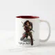 Wonder Woman Blocking With Bracelets Two-Tone Coffee Mug | Zazzle