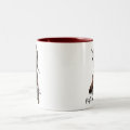Wonder Woman Blocking With Bracelets Two-Tone Coffee Mug | Zazzle