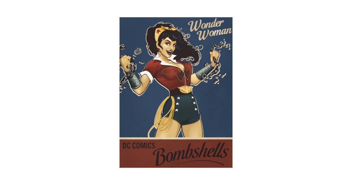 Wonder Woman Bombshell Canvas Print | Zazzle