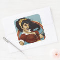 Wonder Woman Bombshell Name Graphic Square Sticker | Zazzle