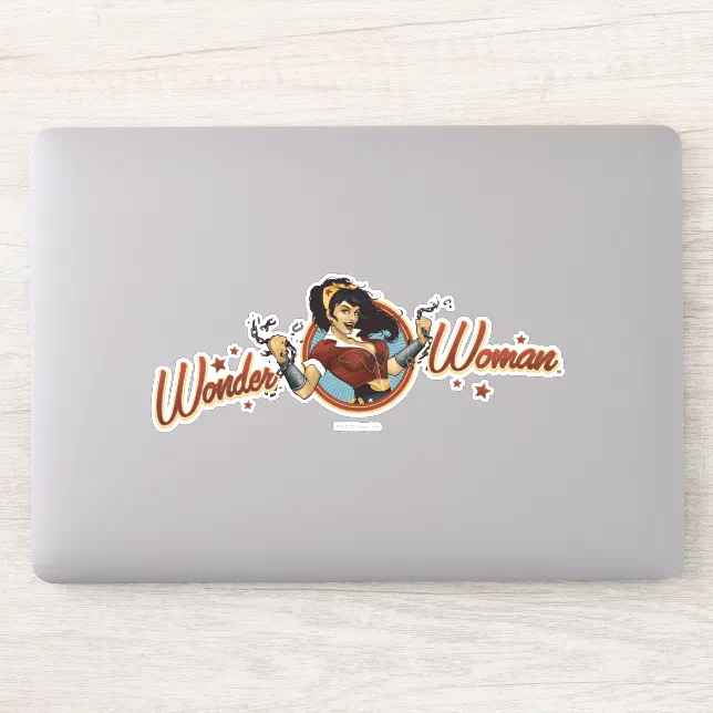 Wonder Woman Bombshell Name Graphic Sticker | Zazzle