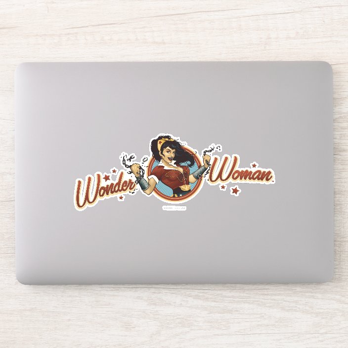 Wonder Woman Bombshell Name Graphic Sticker | Zazzle.com