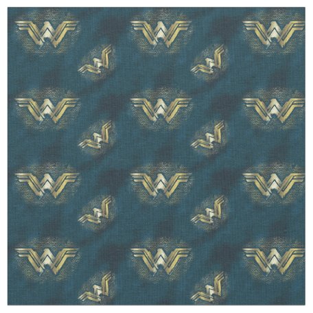 Wonder Woman Icons & Phrases Pattern Fabric | Zazzle